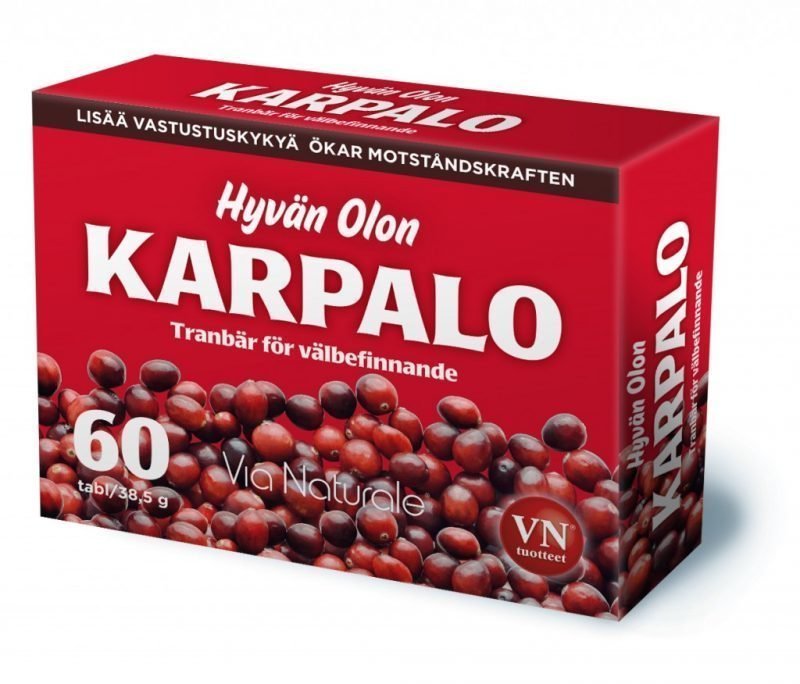 Hyvän Olon karpalo 60 tabl. - Apteekki365.fi